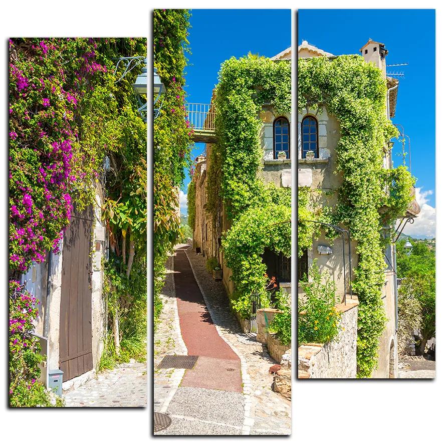 Obraz na plátně - Krásná architektura v Provence - čtverec 3236C (105x105 cm)