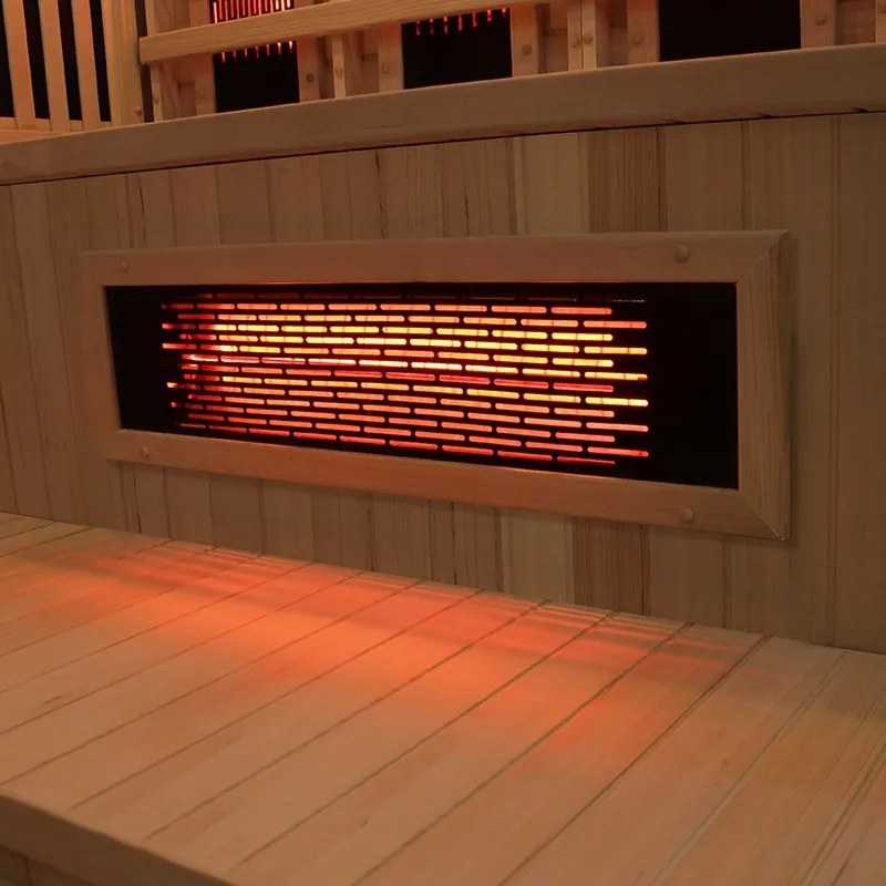 BPS-koupelny Kombinovaná sauna 2v1 - Infrasauna + finská sauna 150x150, 4-5 osob