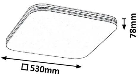 Rabalux 3409 - LED Stropní svítidlo OSCAR LED/36W/230V hranaté