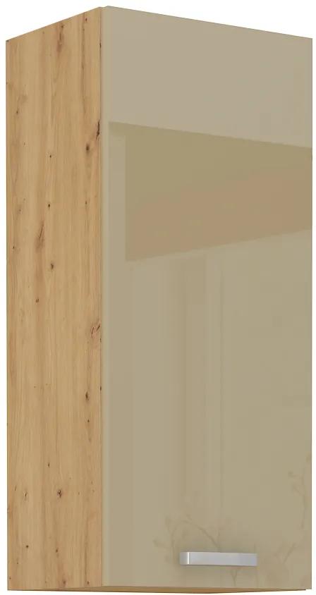 STOLARz 40 cm skříňka horní jednodveřová ARTISAN (výška 90 cm) Barevné provedení ARTISAN: Krémový lesk