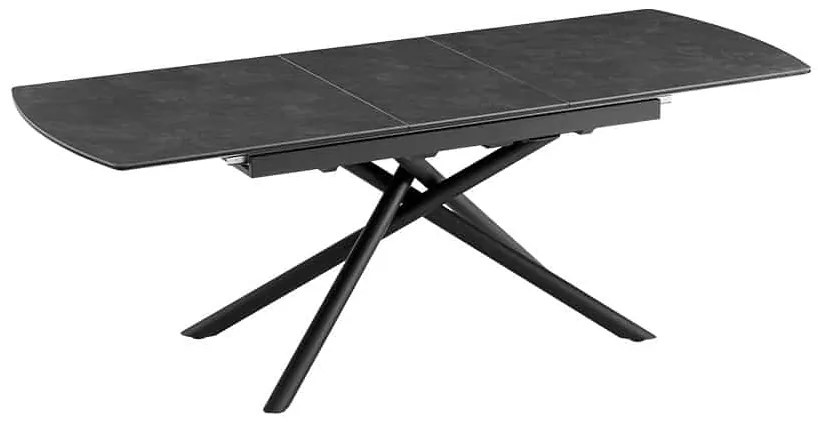 Rozkládací keramický jídelní stůl Mairead 180-230 cm grafit