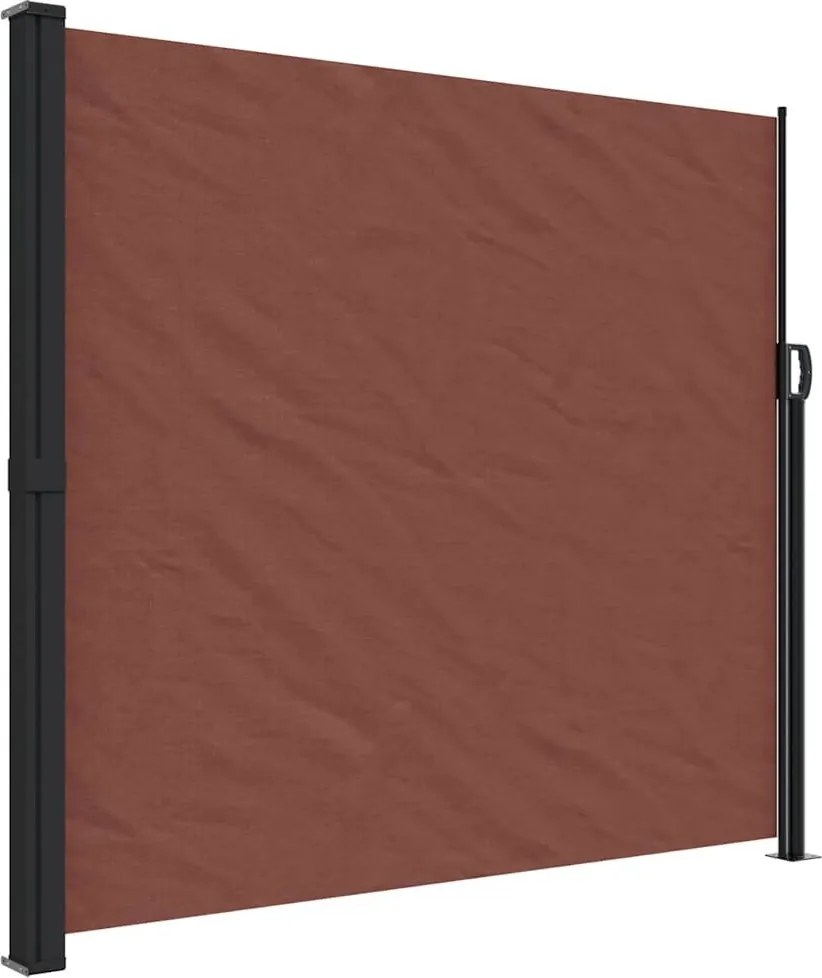 vidaXL Zatahovací boční markýza 180 x 500 cm [4004446] Barva: Černá