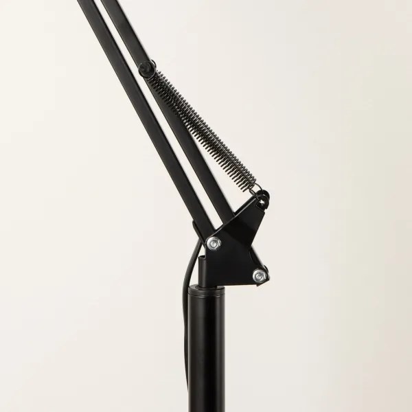 Brilagi - Flexibilní stojací lampa TASKER 1xE27/60W/230V 184 cm černá