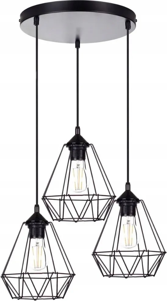 Závěsná Stropní Lampa Lustr S Diamantovým Závěsem, Kov