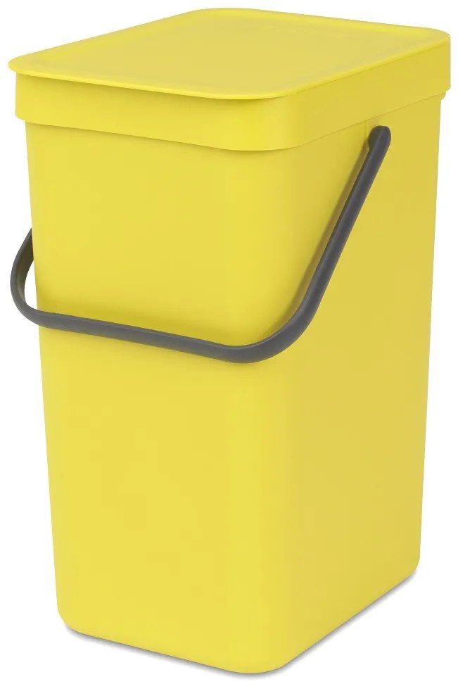 Koš na odpadky 'Sort & Go' Brabantia - 16 l, žlutý plast, 109867