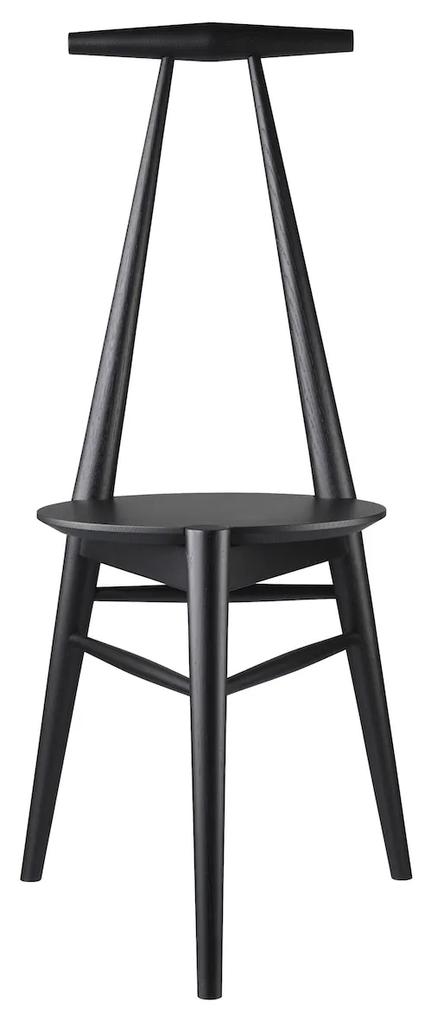 Židle Anker z dubového masivu J157 černý lak