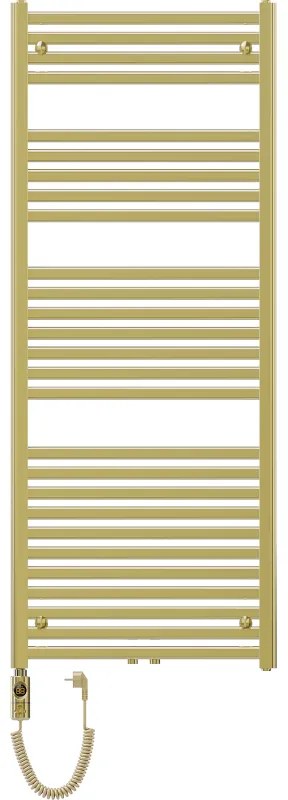 Mexen Hades, elektrické topné těleso 1500 x 600 mm, 600 W, zlatá lesklá, W104-1500-600-2600-50