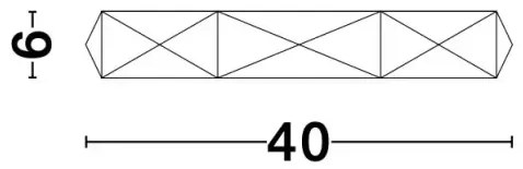 LED stropní svítidlo Eben 40 bílé