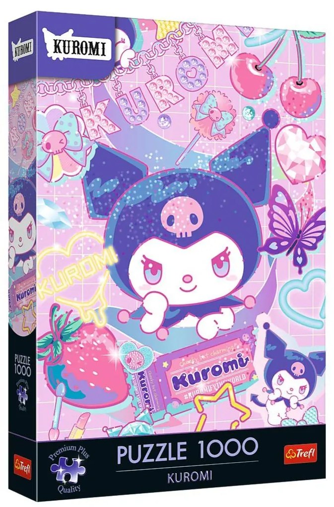 Trefl Puzzle Premium Plus: Kuromi 1000 dílků 48x68,3cm v krabici 27x40x6cm