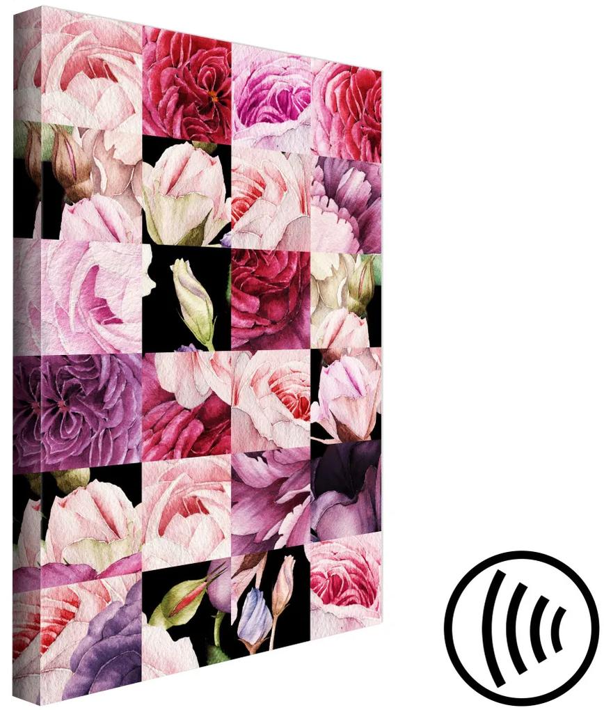 Obraz Květinová koláž (1-dílná) vertikální