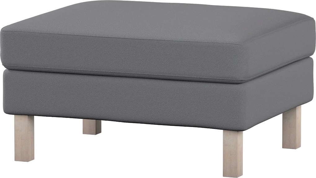 Potah na podnožku IKEA Karlstad barva šedá látka pletený vzor