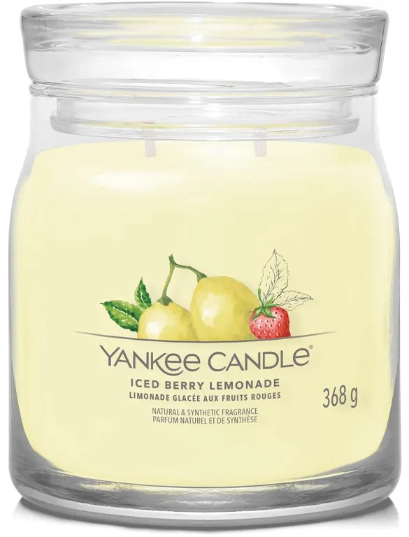 Yankee Candle – Signature svíčka Iced Berry Lemonade (Ledová limonáda) Velikost: velká 567 g