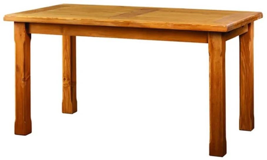 ARTEN Rustikální jídelní stůl POPRAD MES02B - borovice (světlý vosk/tmavý vosk) ROZMĚR: (š/h/v) 80 x 80 x 76 cm