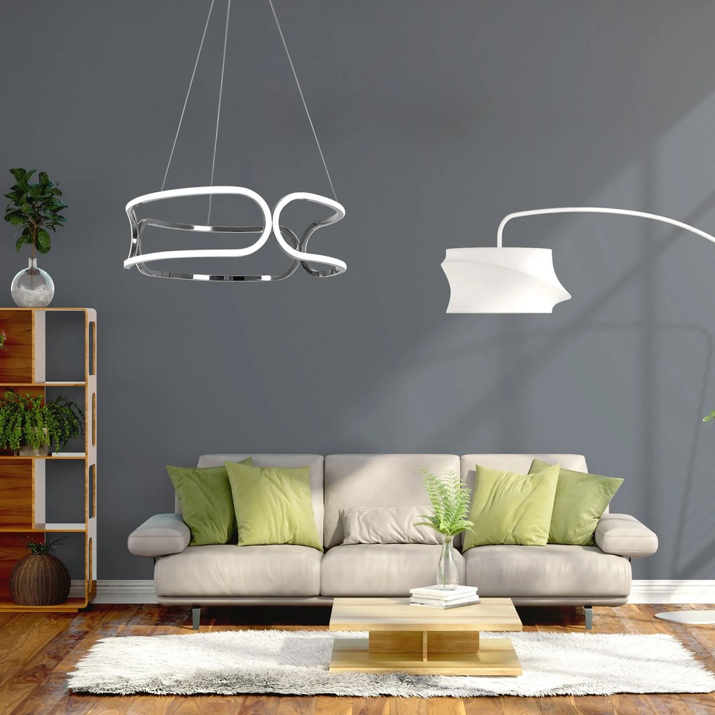 Toolight - LED stropní svítidlo APP792-CP, chromová, OSW-05500