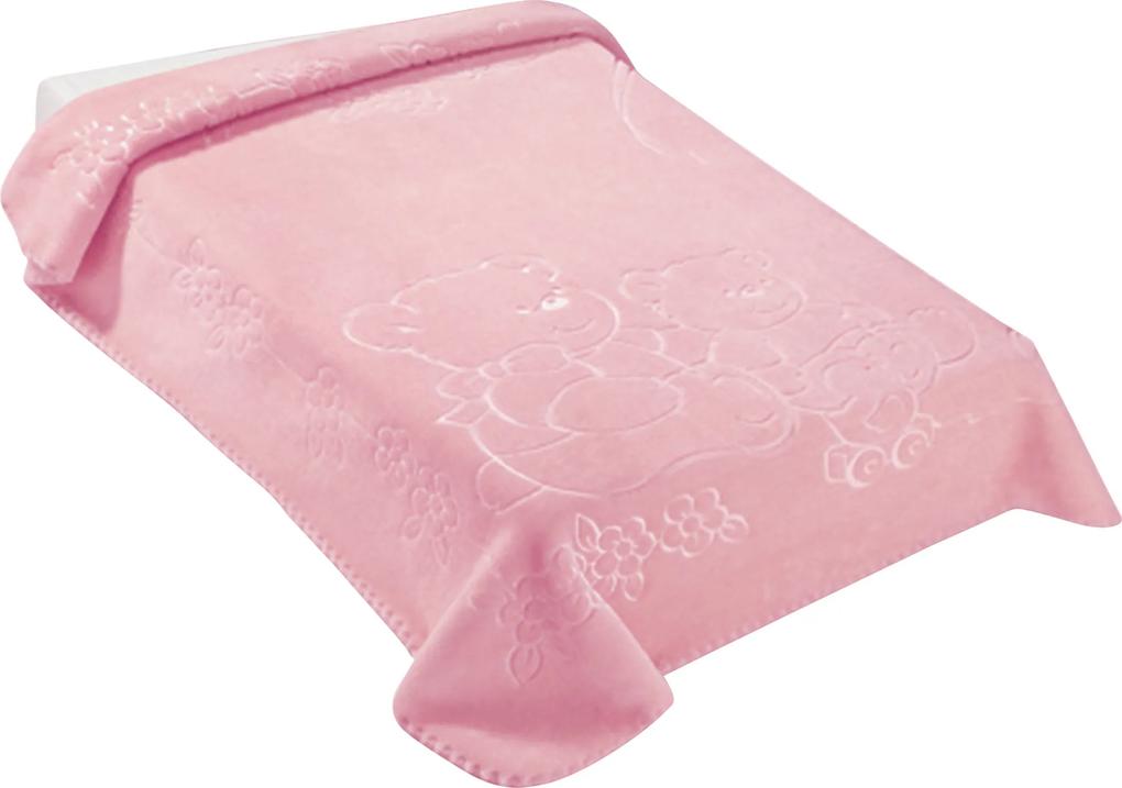 Scarlett Španělská deka 518 - růžová, 80 x 90 cm