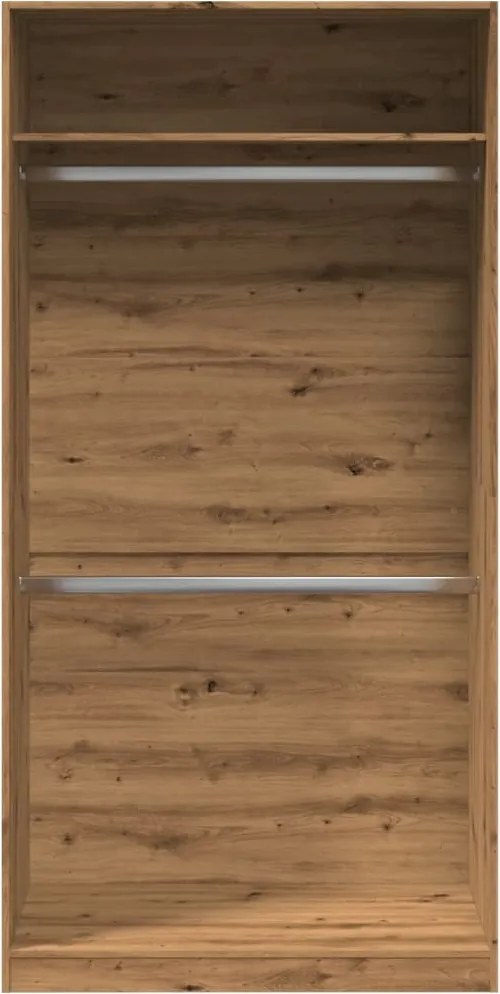 Šatní skříň dub artisan 100 x 50 x 200 cm kompozitní dřevo 3307809