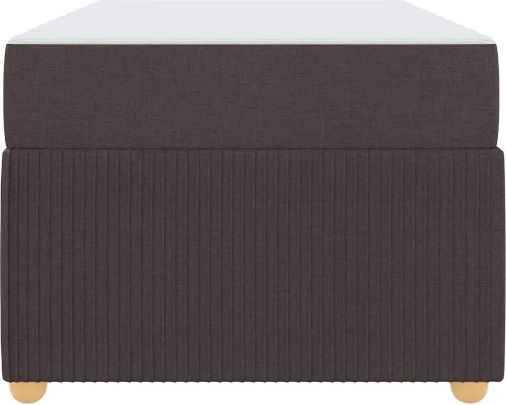 Rám postele Tmavě hnědá 80 x 200 cm textil 3398317