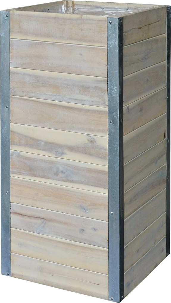 Dřevěný květináč 19 cm x 19 cm x 48 cm