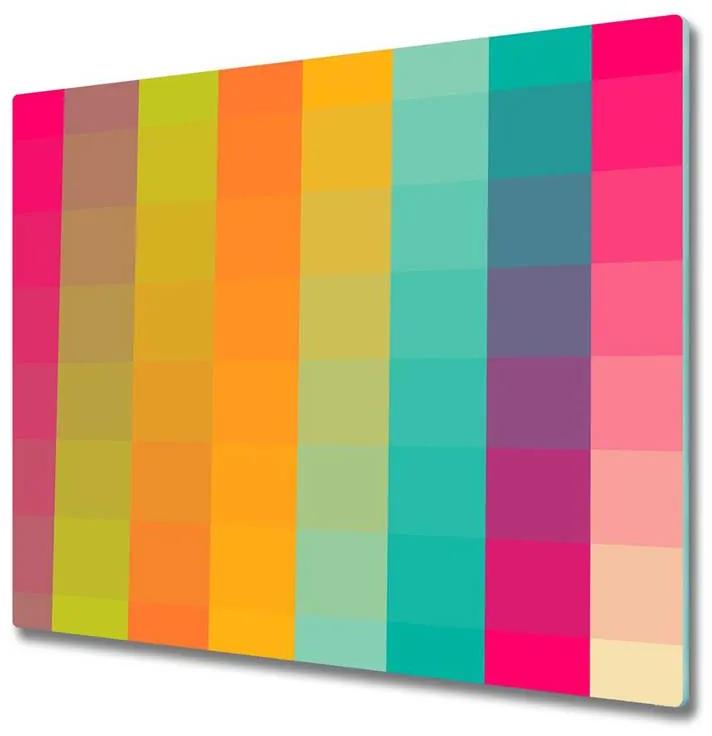Skleněná deska - 5D49438742 - Pruhy barevné 60 x 52 cm