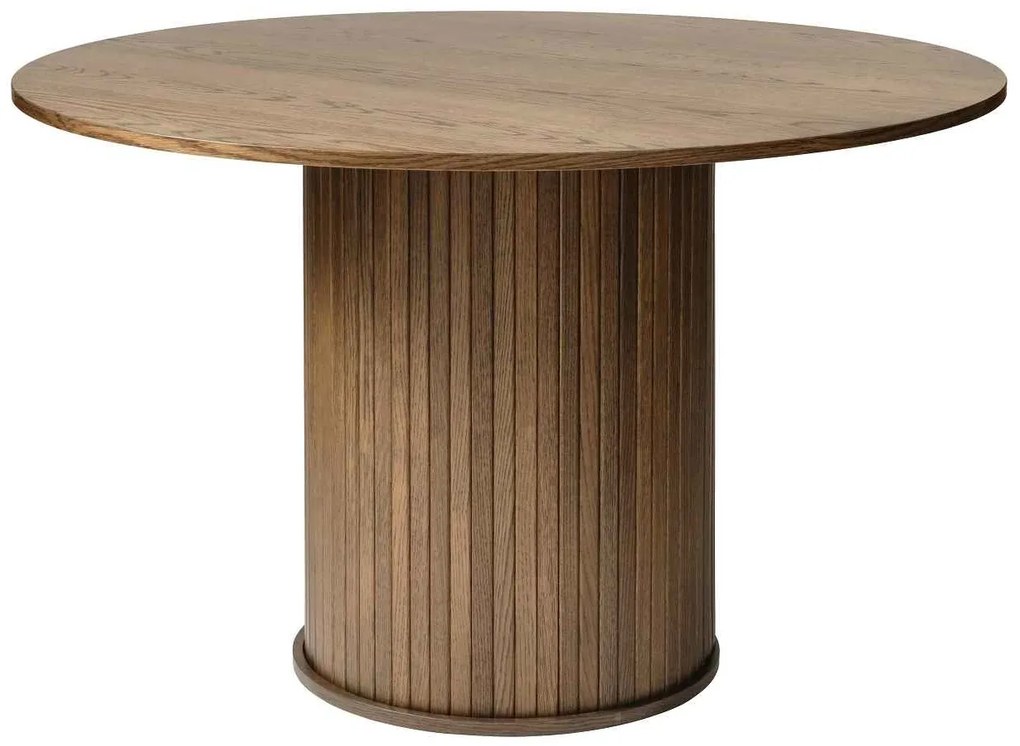 Designový jídelní stůl Vasiliy 120 cm kouřový dub