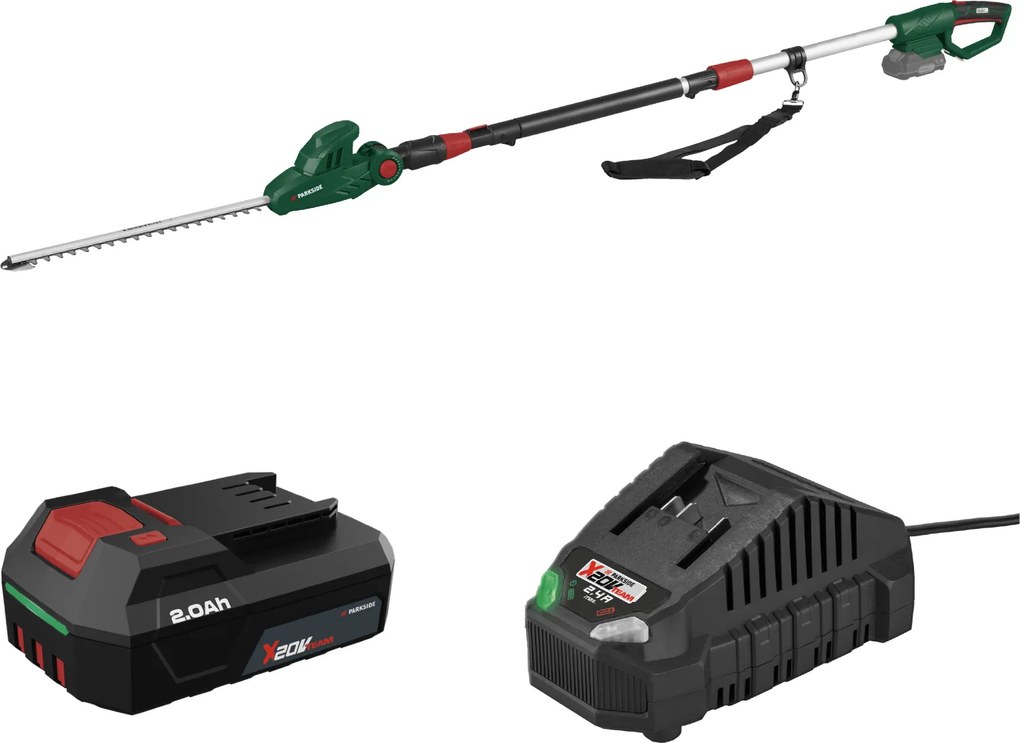 Parkside® Aku teleskopické nůžky na živý plot Paths 20 A1, 2 Ah
