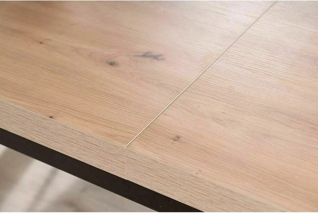 Jídelní rozkládací stůl Presto 140/218 cm dub Artisan/černý