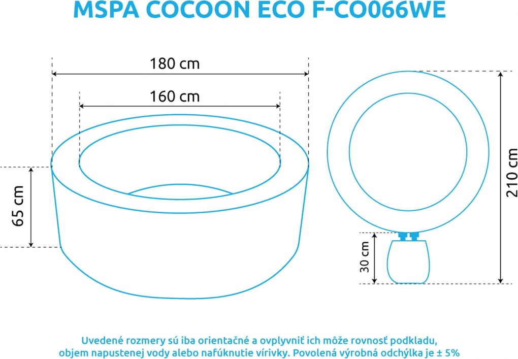 Mspa | Vířivý bazén MSPA Cocoon ECO F-CO066WE | 11400307