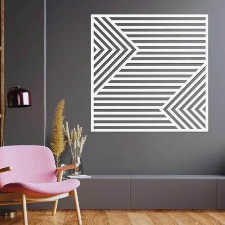 Dřevěný obraz s geometrickým vzorem pro stylový interiér | SENTOP HDF0487