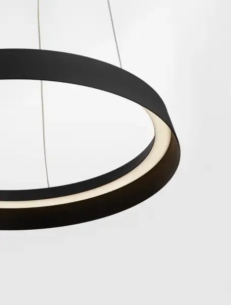 LED stmívatelné černé designové svítidlo Ormi 150