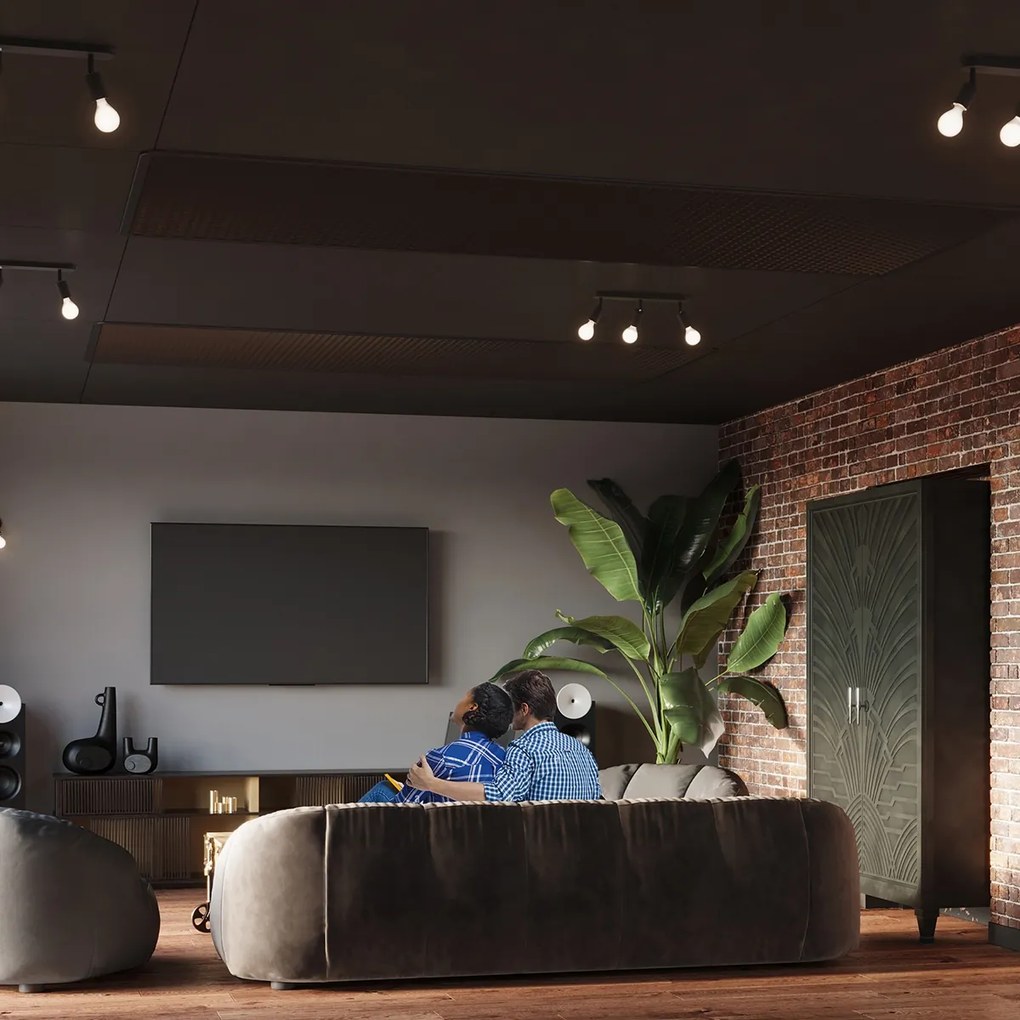 Sollux Lighting Stropní svítidlo FORNES 2 Černá