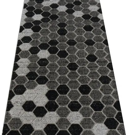 Berfin Dywany, Kusový koberec Lagos 1675 Dark Grey (Silver), 160x220, šedá, obývací pokoj