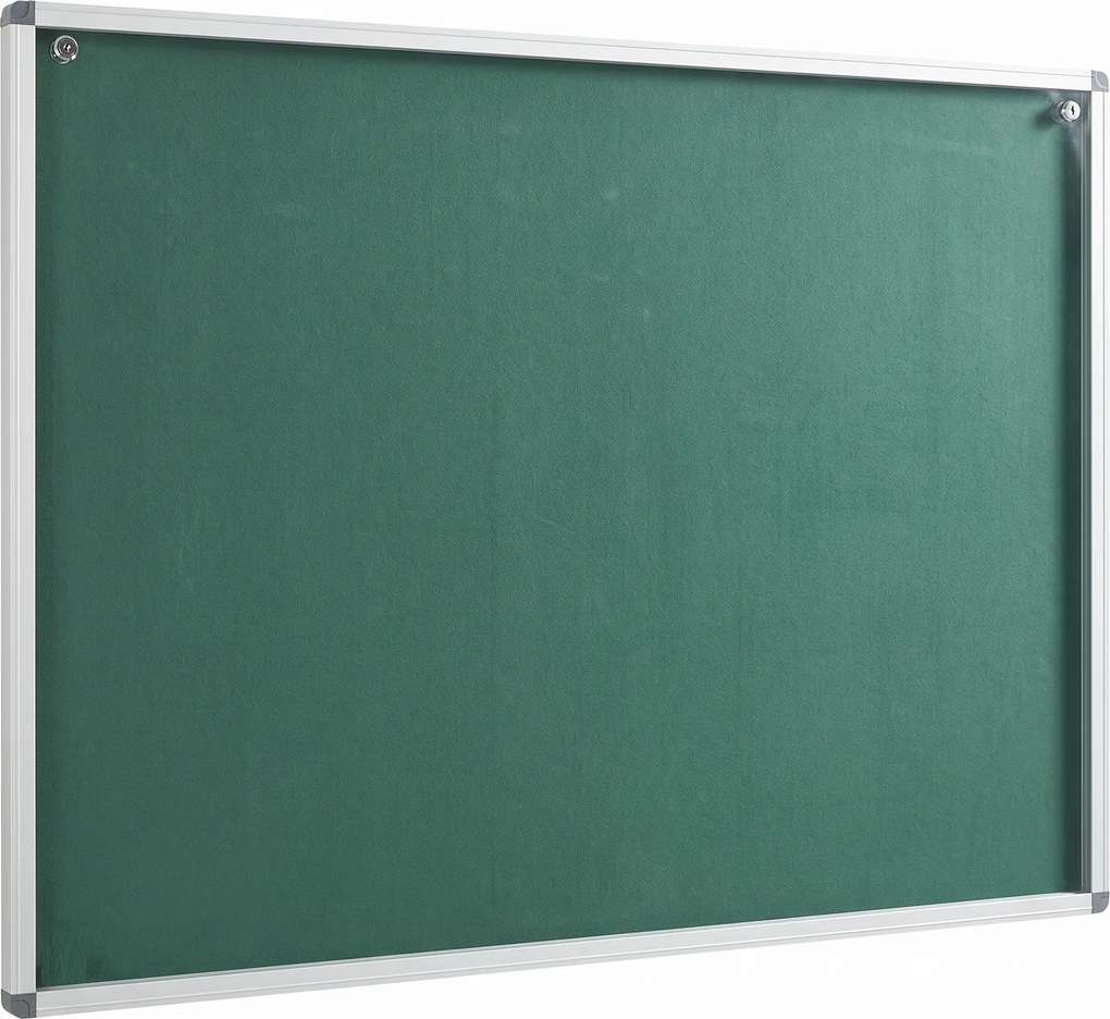 Vnitřní magnetická vitrína, zelená, jedno křídlo, 900 x 1200 mm