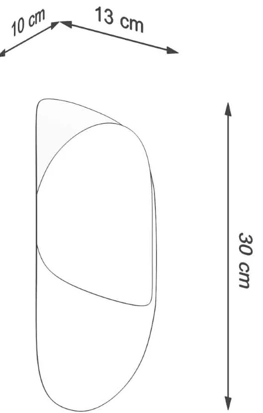 Sollux Lighting Nástěnné svítidlo TEAR Černá