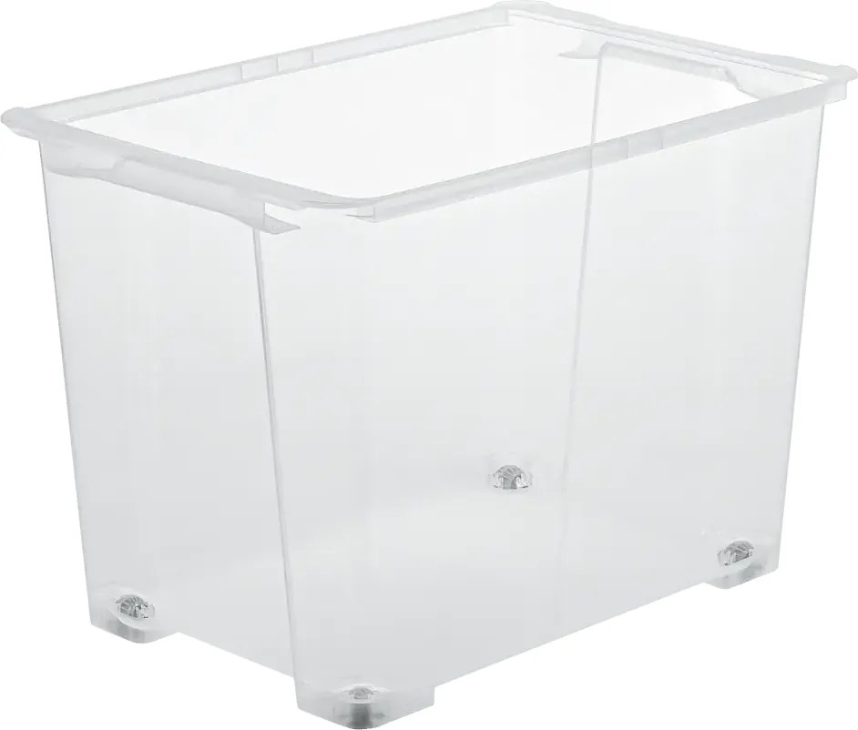 Regalux Úložný box na kolečkách, 58,3 × 39,2 × 41 cm, 65 l, transparentní