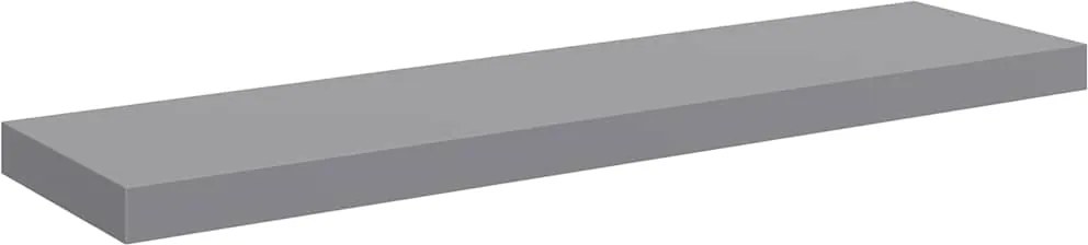 Plovoucí nástěnné police 4 ks šedé 90 x 23,5 x 3,8 cm MDF 323861
