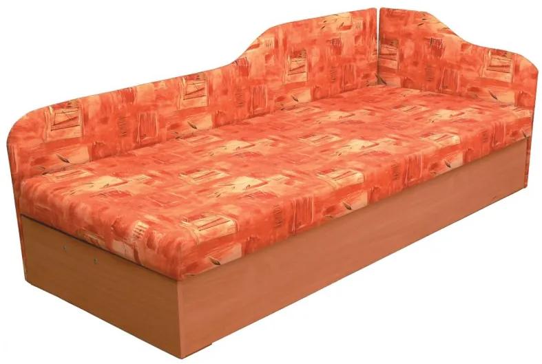 Jednolůžková postel (válenda) 80 cm Eda 4/2 (s pružinovou matrací) (P). 774115