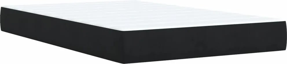 Box spring postel s matrací černá 120 x 190 cm samet 3290872