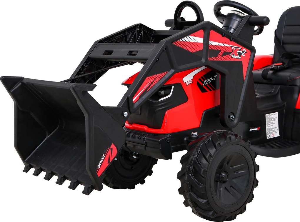 Ramiz Traktor s přívěsem 720-T červený