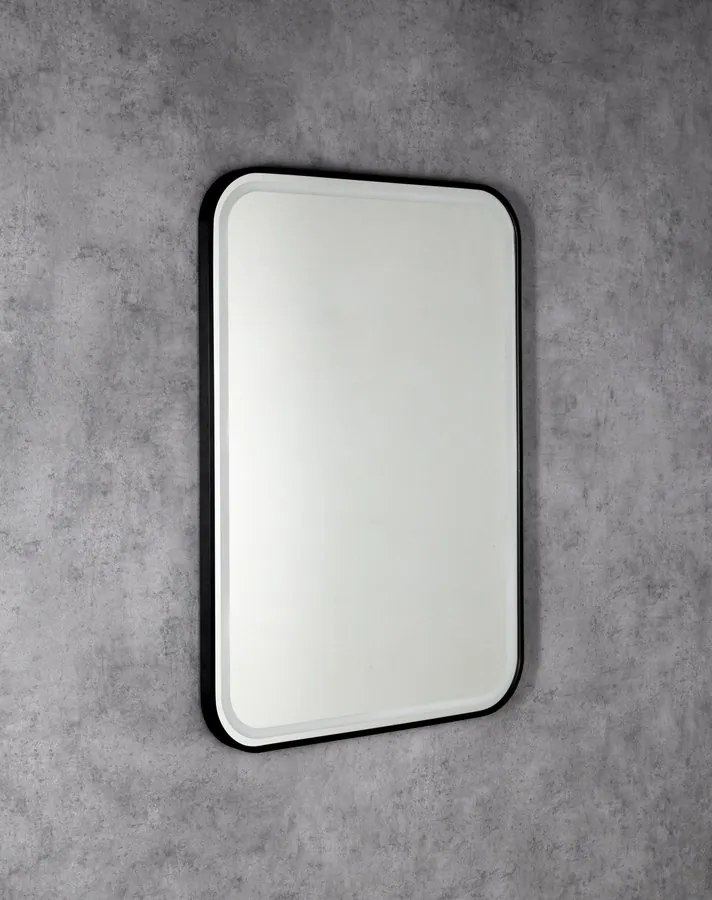 Sapho CETIS zrcadlo s LED osvětlením 60 x 80 cm černá mat CT080