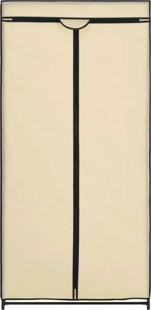 vidaXL Šatní skříň 75 x 50 x 160 cm [282439] Barva: krémová