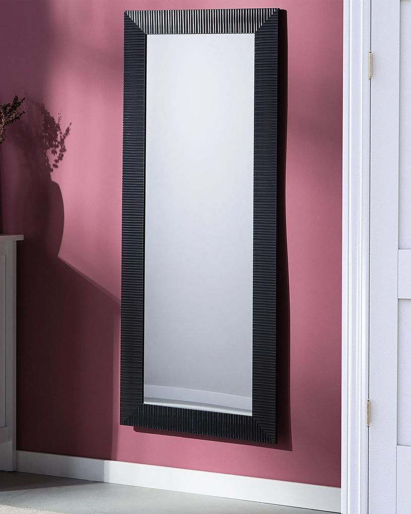 Nástěnné zrcadlo 50 x 130 cm černé DRAVEIL Beliani