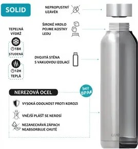 Quokka Nerezová termoláhev Solid Light Yellow 630 ml