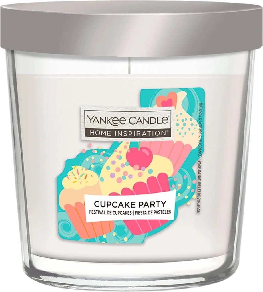 Yankee Candle Vonná svíčka ve skle Home Inspiration Cupcake Party, 200 g
