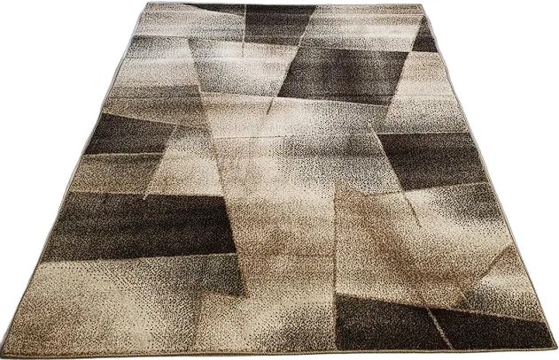 HU Moderní koberec Rio 509-Cream-Brown v béžovo-hnědé barvě Rozměr: 60x100 cm
