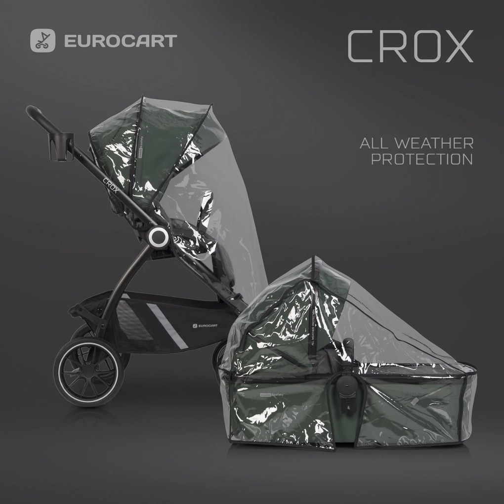 Hluboká vanička pro dětský kočárek Euro-Cart Crox Jungle
