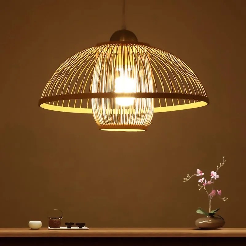 Toolight Natural, stropní svítidlo 1xE27 APP887-1CP, hnědá, OSW-05247