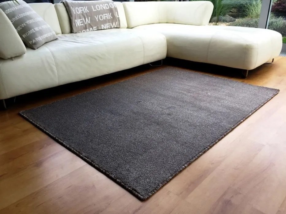 Vopi Kusový koberec Apollo Soft béžový Kulatý béžový průměr 57 cm