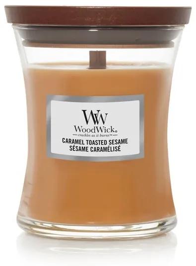 Vonná svíčka WoodWick - Caramel Toasted Sesame 275g/55 - 65 hod