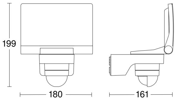 STEINEL 82093 - LED Reflektor se senzorem XLED PROTECT LED/13,6W/230V IP44 bílá