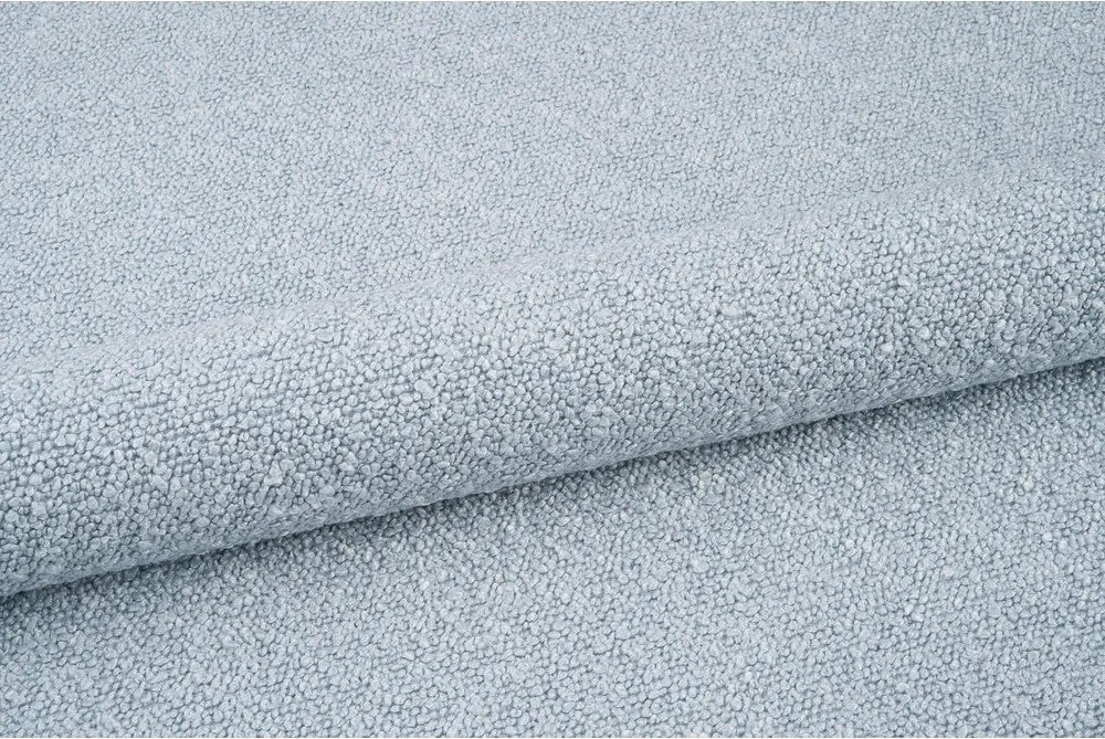 Světle modrá pohovka z textilie bouclé 230 cm Essen – Cosmopolitan Design